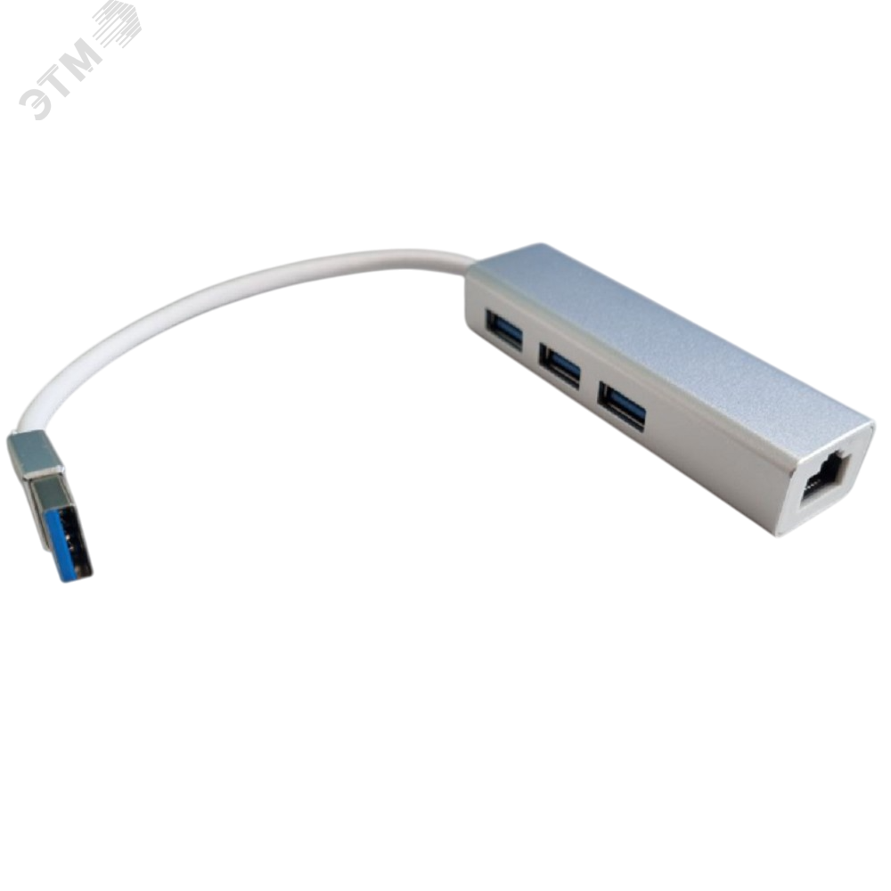 Переходник USB 3.0 на RJ-45/3XUSB 3.0, 0.20м. артикул BXP-USBA-LAN-USB ...