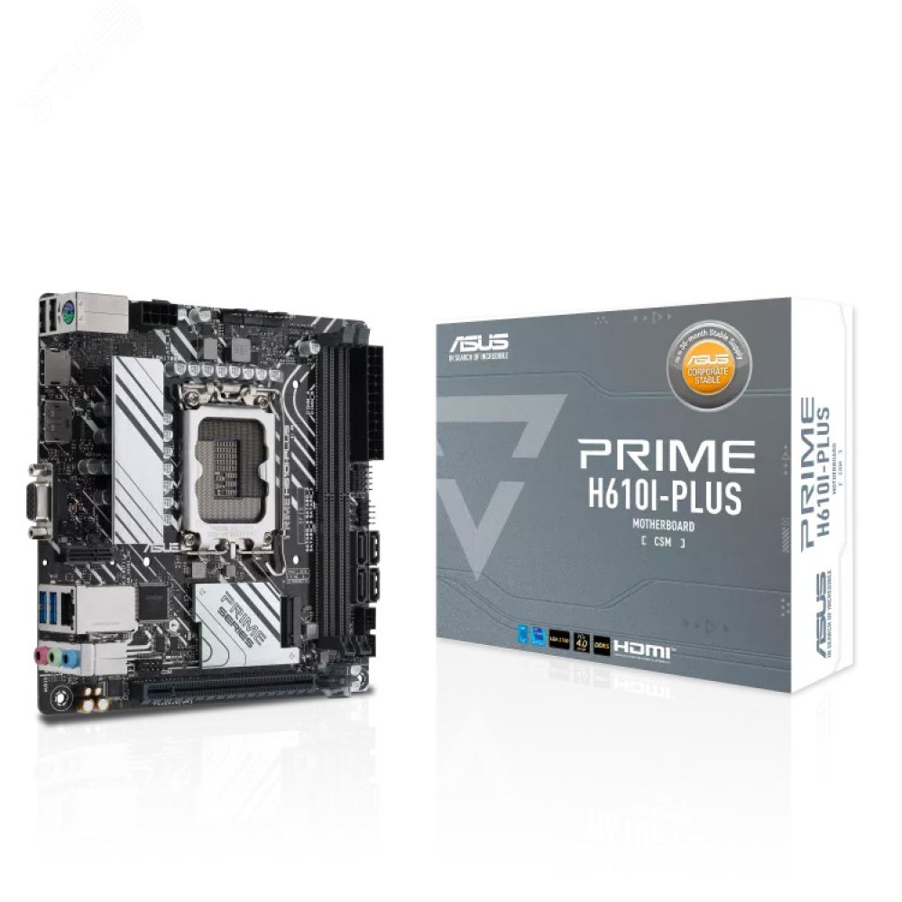 Материнская плата PRIME H610I-PLUS-CSM, LGA1700, Intel H610, Mini-ITX ...