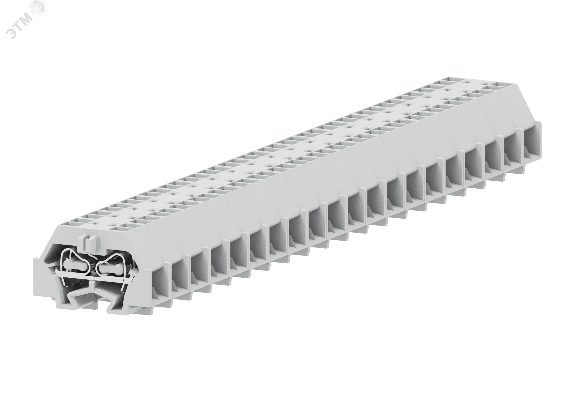 Клемма TB концевая 2-2 с бок. подключ. с защелк. ножками, сечение 1,5 ...