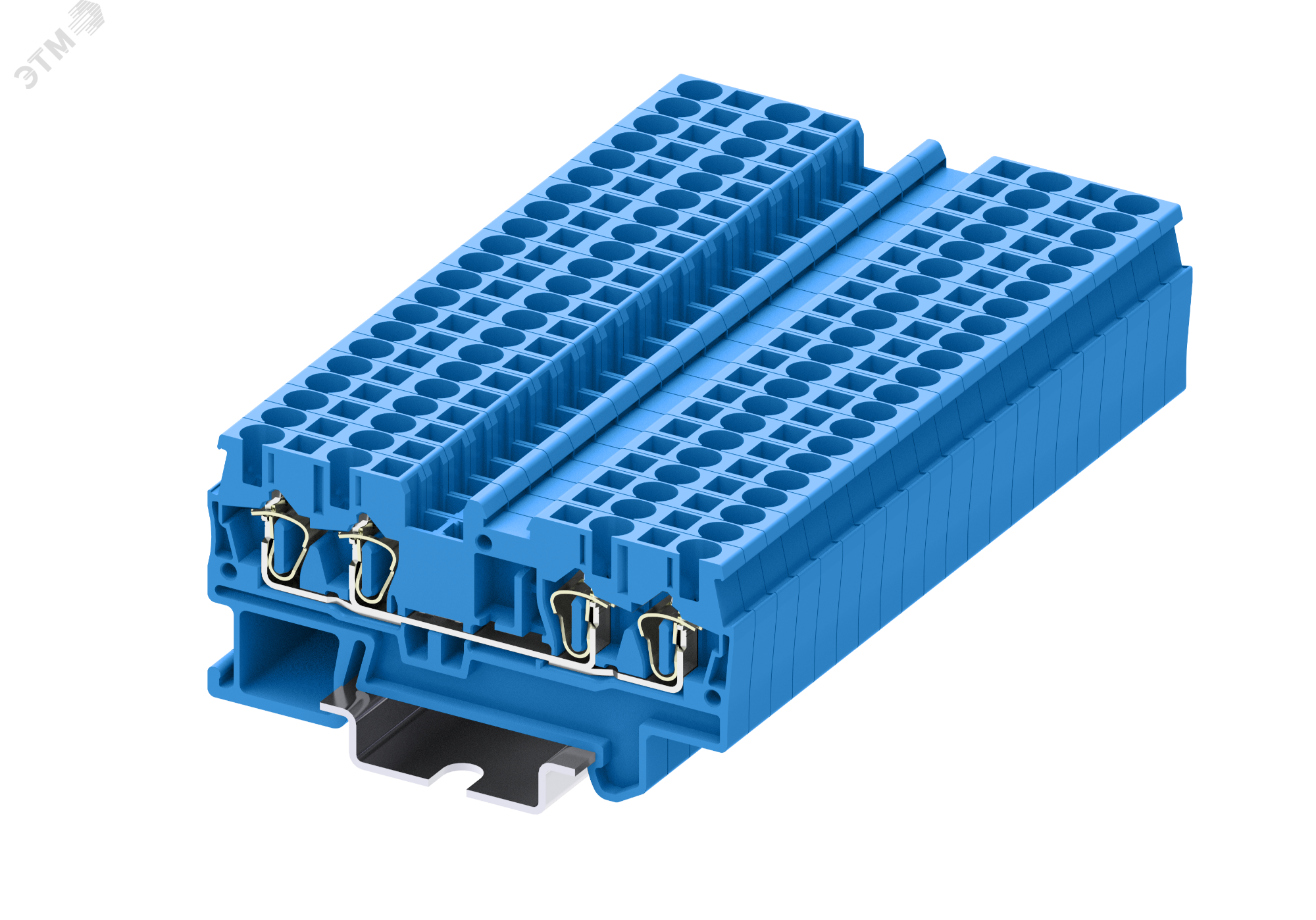 Клемма TC 2-2 пружинная, сечение 2,5 мм. кв., синяя артикул TC2.5-4-BU SUPU - купить в Москве и ...