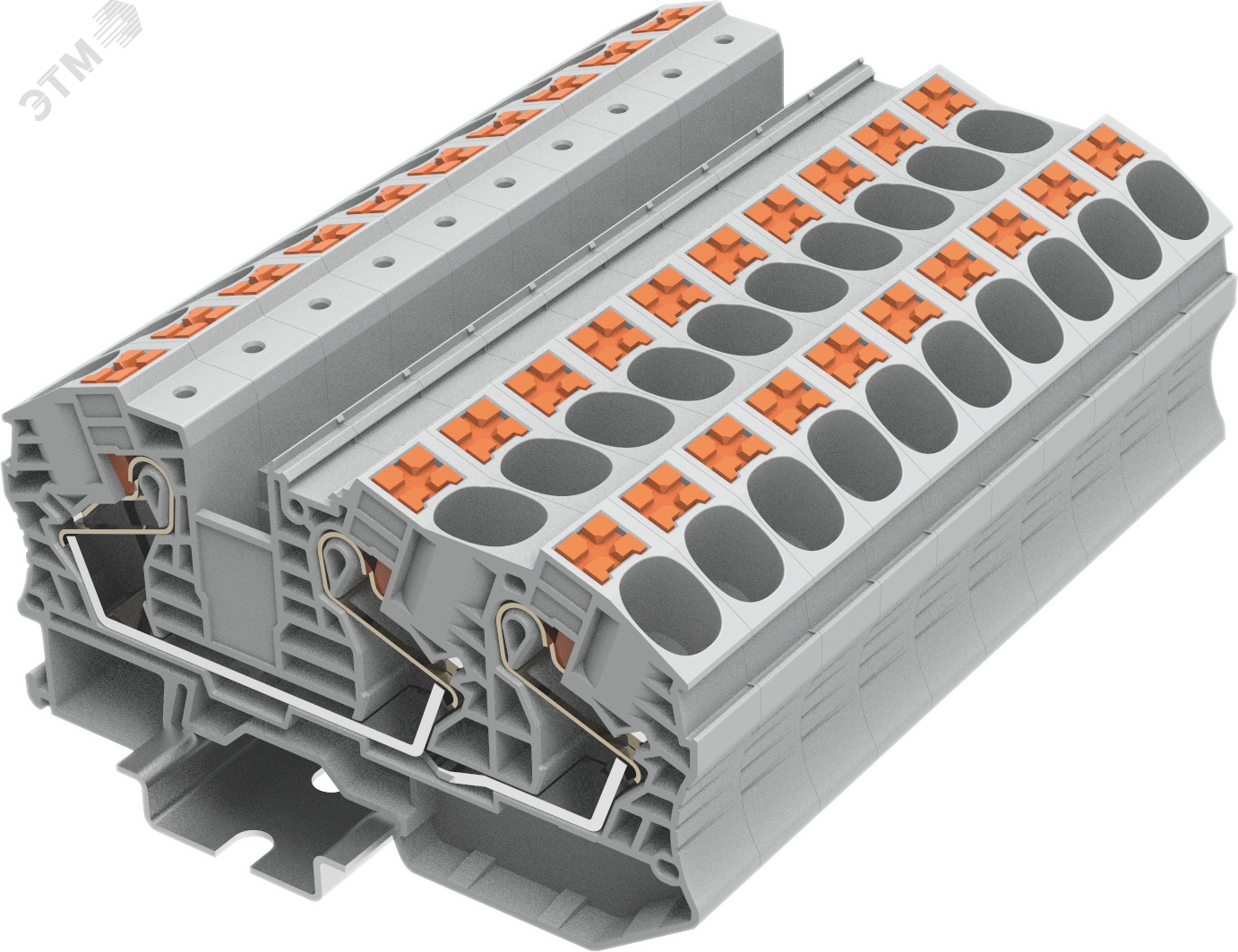 Клемма TP 1-2 проходная Push-in, сечение 16 мм. кв., серая артикул TP16-3-GY SUPU - купить в ...