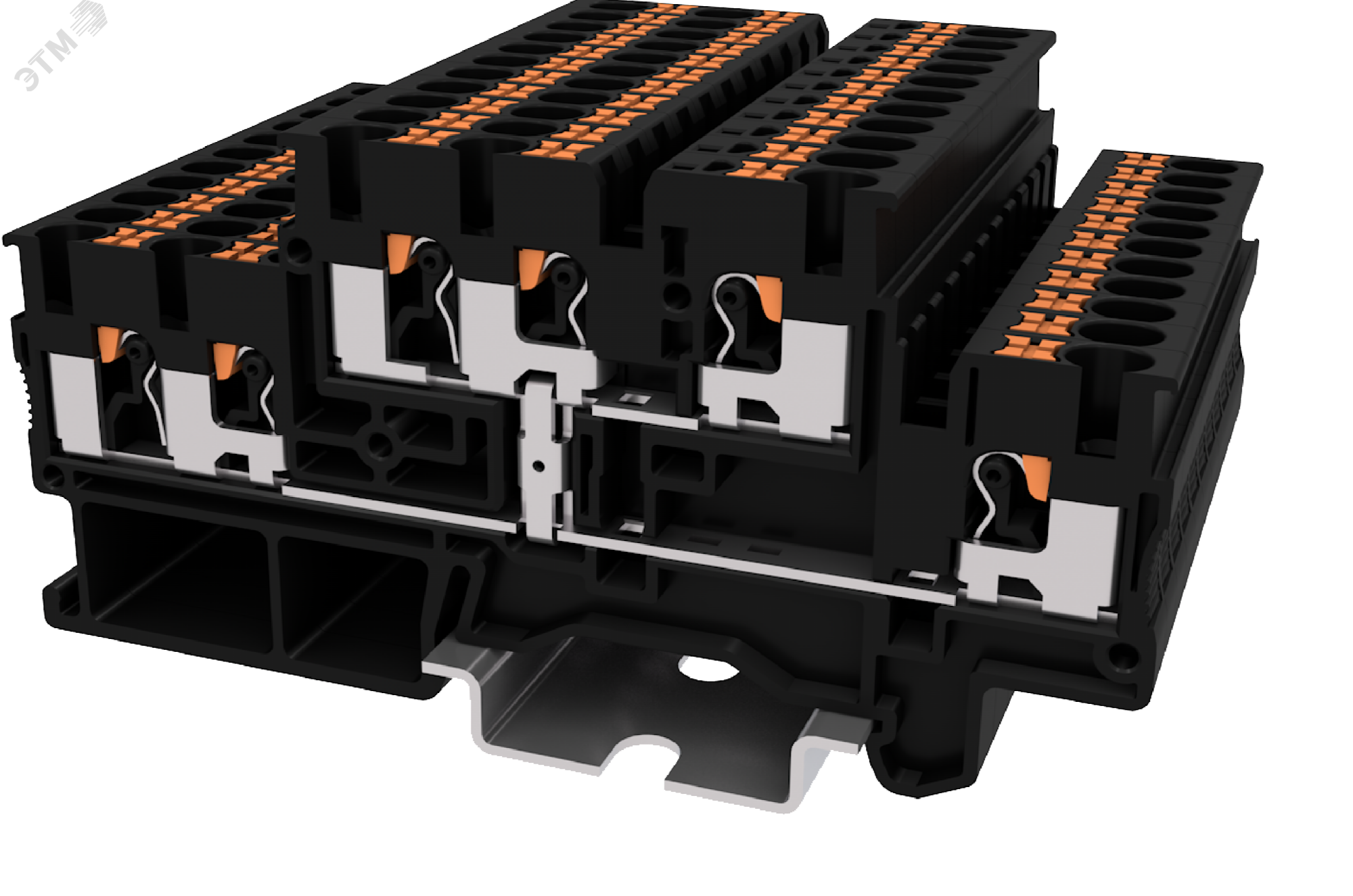Клемма TP 2-уровневая, сечение 2,5 мм. кв., черная артикул TPD2.5-3-PV SUPU - купить в Москве и ...