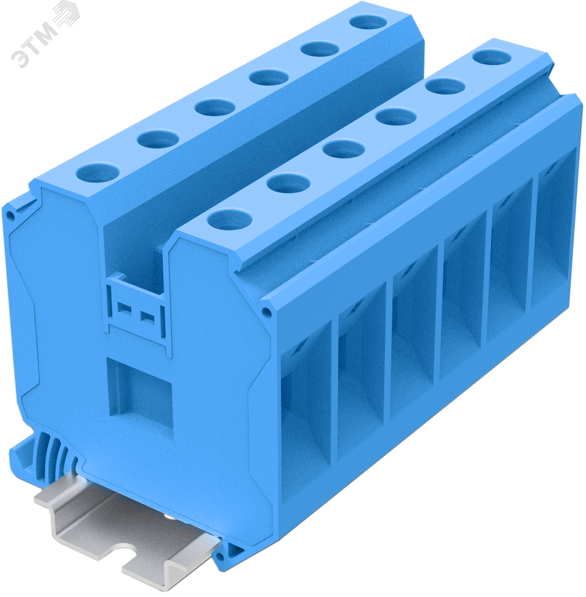 Клемма TU 1-1 винтовая, сечение 35 мм. кв., синяя артикул TU35-2-BU ...