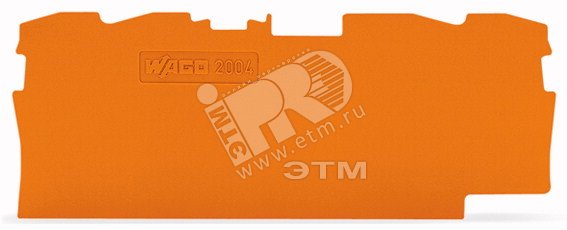 Пластина торцевая и промежуточная артикул 2004-1492 WAGO - купить в ...