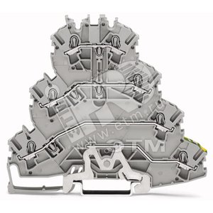 Клемма четырехуровневая для подключения моторов L1-L2-L3-PE артикул 2002-4127 WAGO - купить в ...