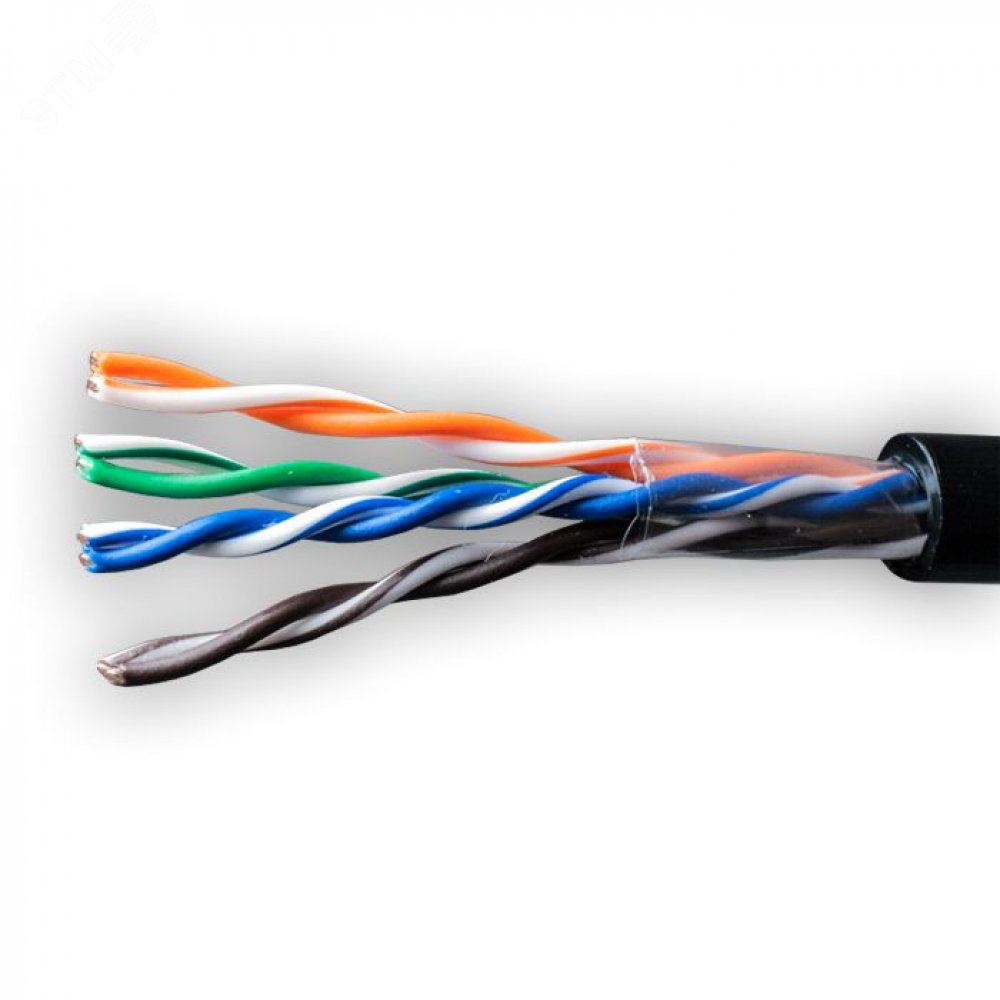 Витая пара UTP 4 пары AWG 24 Cat.5e внешняя CCA Net.on 305м (UTP 4x2x0 ...