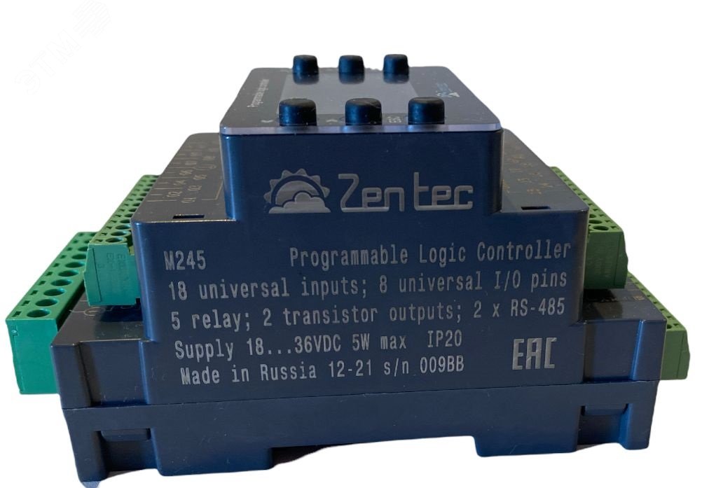 Контроллер программируемый логический ZenTec артикул М245 ZenTec - купить в Москве и РФ по цене ...