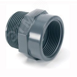 Переходной ниппель 1/2'х3/8' PVC-U PN16 COMER (Италия) артикул ...