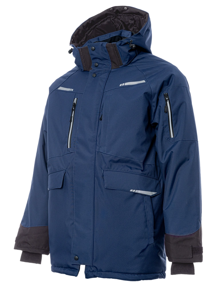 Зимняя куртка-парка KW215, синий (L) артикул KW215 Brodeks - купить в Москве и РФ по цене н/д ...