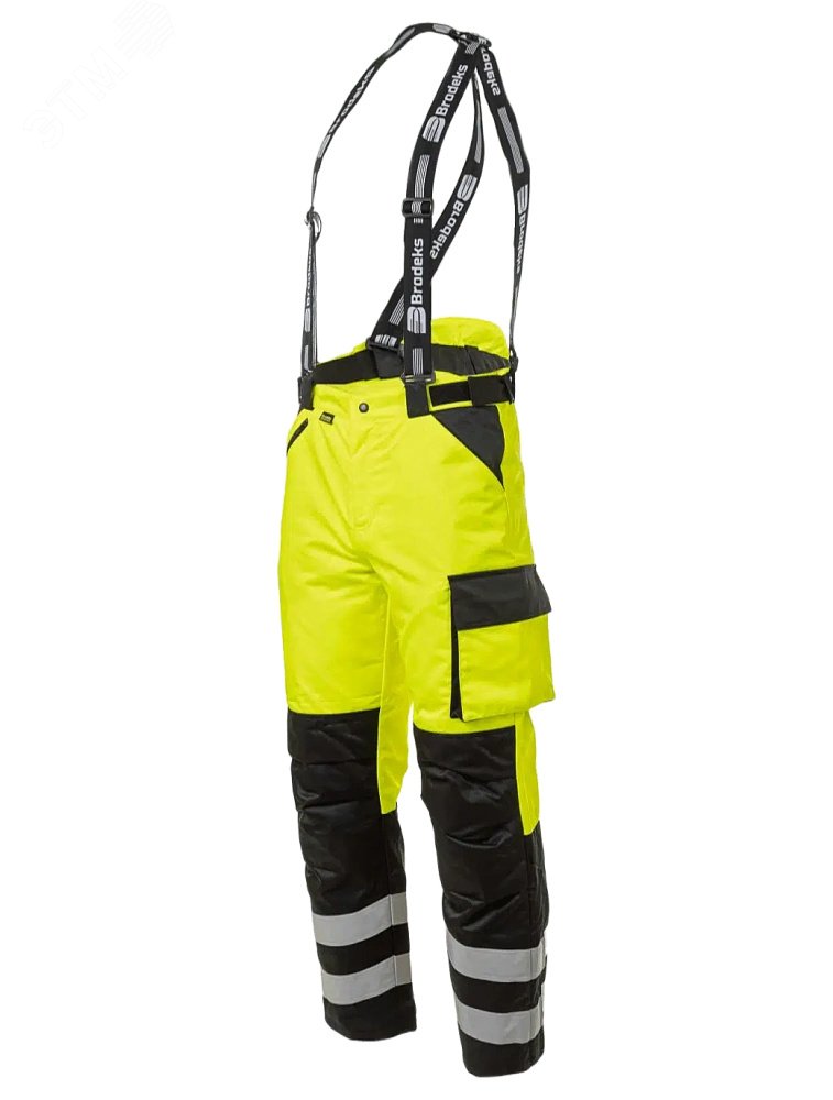 Зимние сигнальные брюки Brodeks KW308, желтый/черный (52) артикул KW308 Brodeks - купить в ...