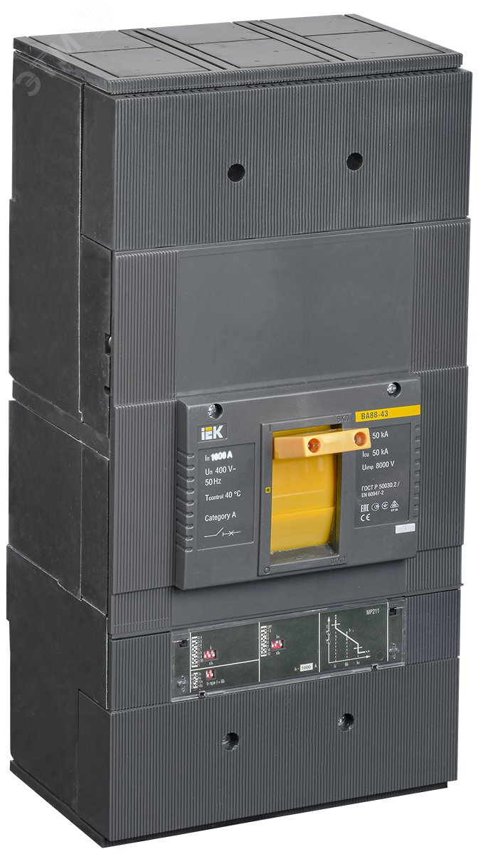 Автоматический выключатель ВА88-43 3Р 1600А 50кА c электронным ...