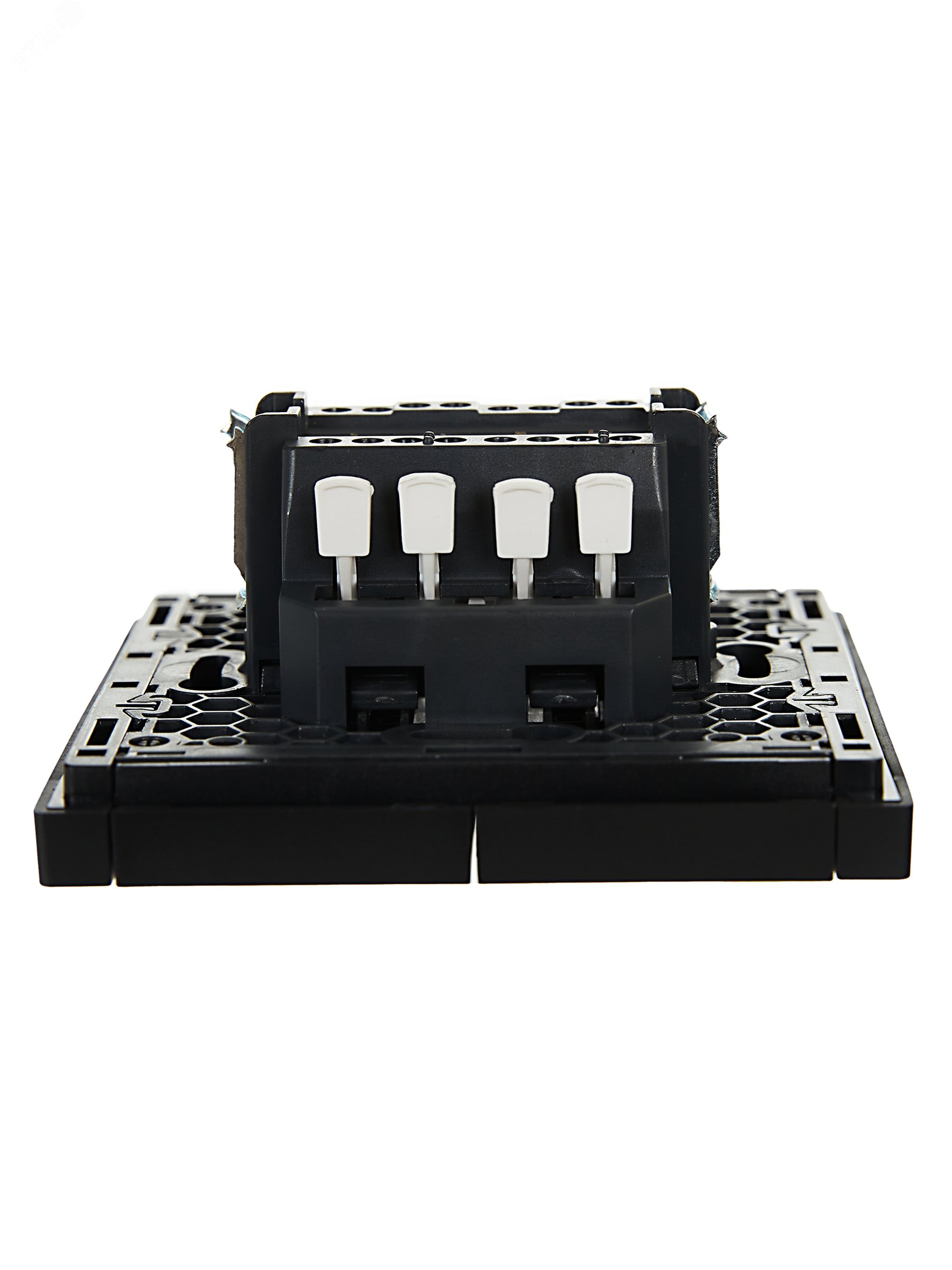 FORTE&PIANO Выключатель 2-клавишный проходной 10А FP107 черный IEK ...