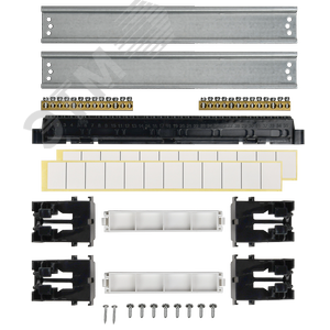 Корпус пластиковый встраиваемый на 24 модуля ЩРВ-П-24 IP41 TEKFOR черная прозрачная дверь ...