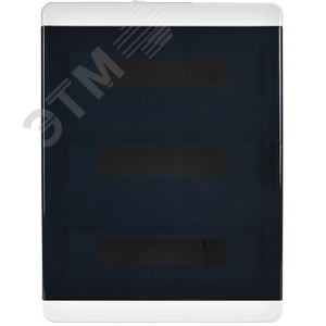 Корпус пластиковый встраиваемый на 54 модуля ЩРВ-П-54 IP41 TEKFOR черная прозрачная дверь ...