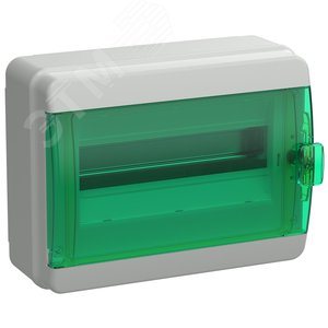 Корпус пластиковый навесной на 12 модулей КМПн-12 IP65 TEKFOR черная прозрачная дверь артикул ...