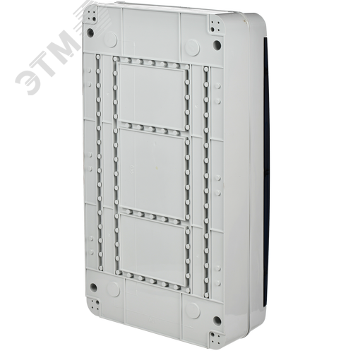 Корпус пластиковый навесной на 36 модулей КМПн-36 IP65 TEKFOR черная прозрачная дверь артикул ...