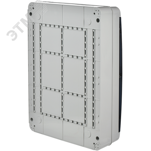 Корпус пластиковый навесной на 54 модуля КМПн-54 IP65 TEKFOR черная прозрачная дверь артикул TF5 ...