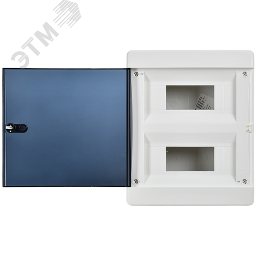 Корпус пластиковый встраиваемый на 18 модулей ЩРВ-П-18 IP41 UNION Compact черная прозрачная ...