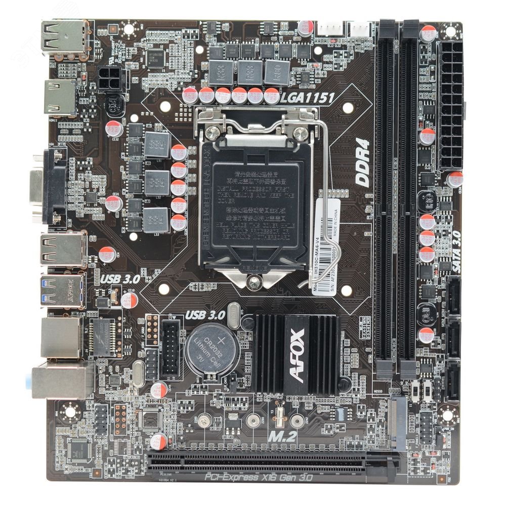 Материнская плата OEM IH310C-MA6-V4, Intel H310, Micro-ATX артикул ...