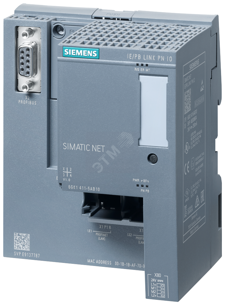E/PB LINK PN IO Gateway BETWEEN IND.ETHERNET AND PROFIBUS WITH PROFINET IO FUNCTIONALITY S7 ...