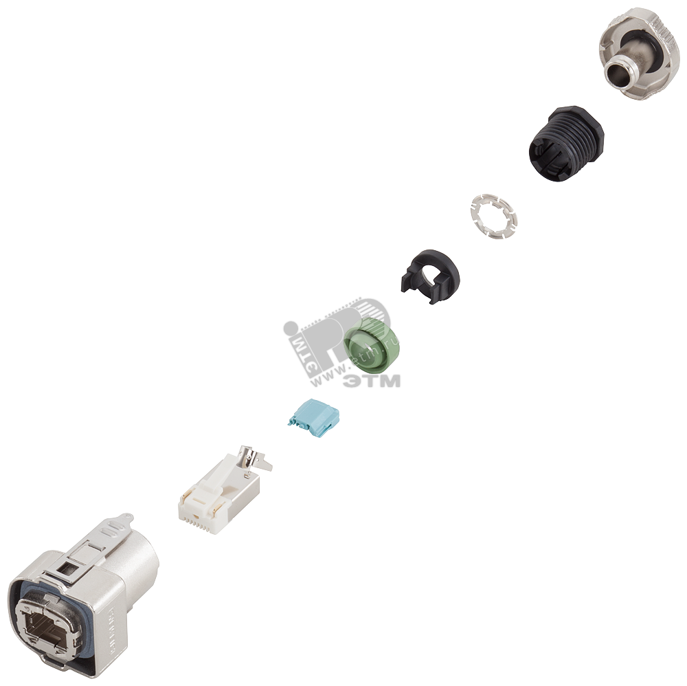 СИГНАЛЬНЫЙ ШТЕКЕР, RJ45 DRIVE-CLIQ IP67 МЕТАЛЛИЧЕСКИЙ ВАРИАНТ ...