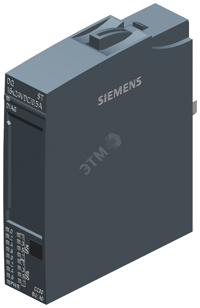 SIPLUS ET 200SP, модуль дискретных выходов, DQ 16x 24V DC/0,5A ST, со ...