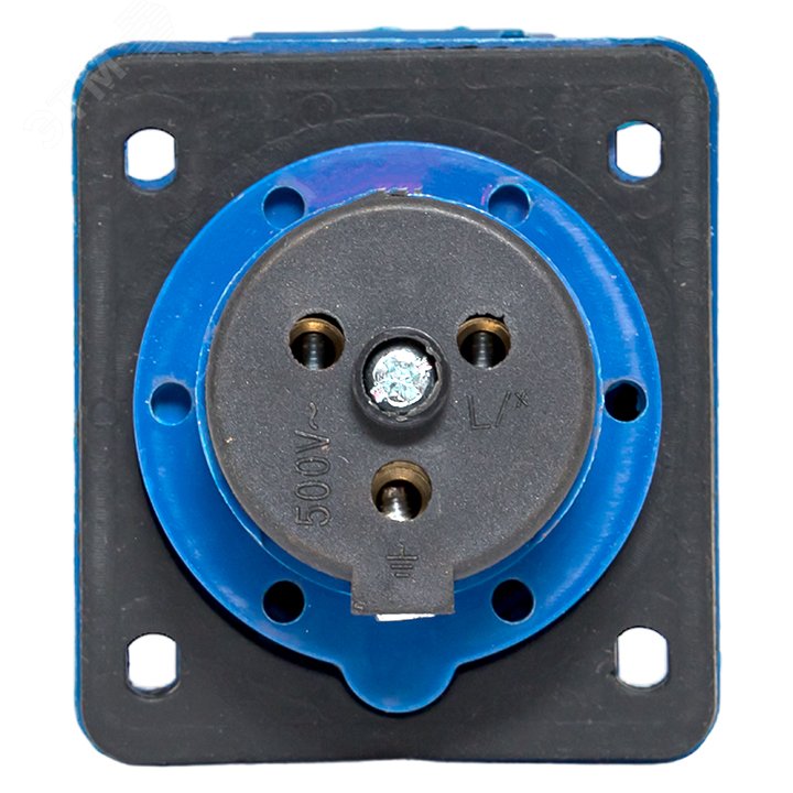 Розетка кабельная 16А 2Р+Е IP44 скрытая 220В 413 артикул ps-413-16-220 ...