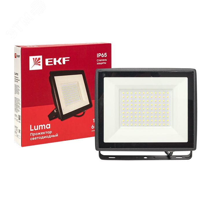 Прожектор светодиодный СДО-3006 100Вт 6500К IP65 Basic артикул FLL-3006-100-6500 EKF - купить в ...