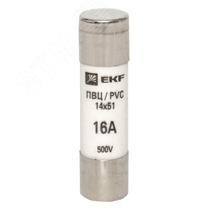 Плавкая вставка цилиндрическая ПВЦ 14х51 16А артикул pvc-14x51-16 EKF ...
