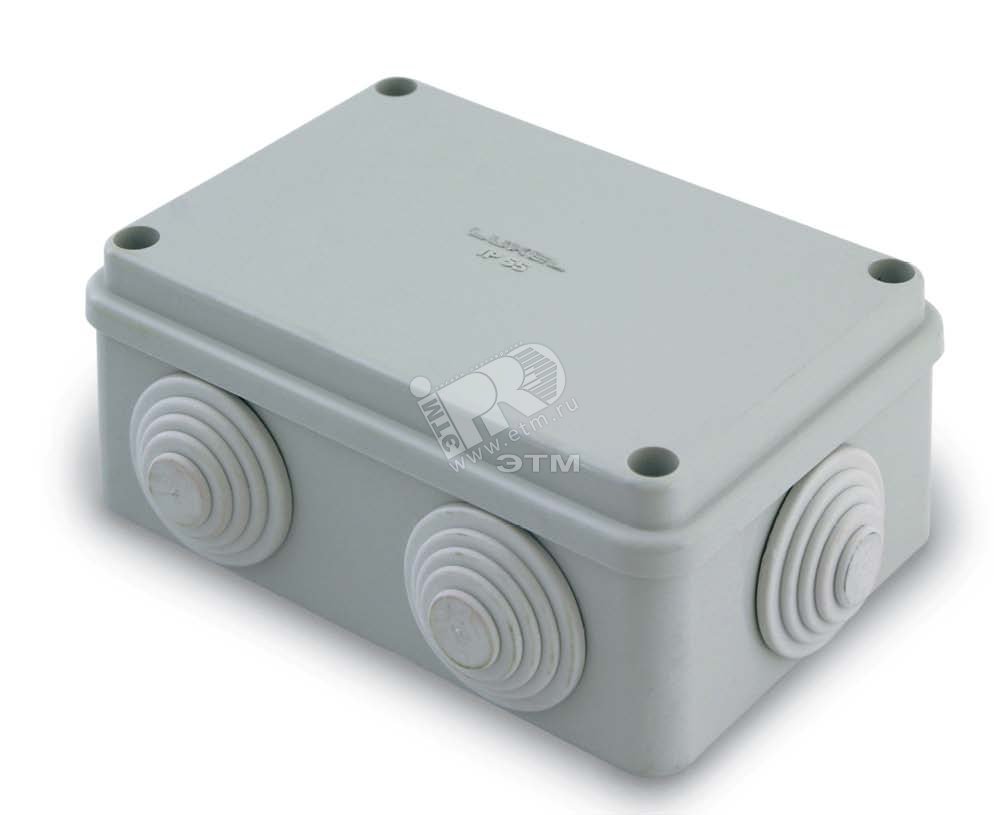 Коробка настенная с втулками LUXEL 120x80x50 УПМ IP55 артикул LX35006-P ...